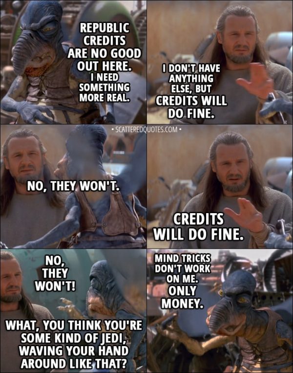 10+ Best 'Qui-Gon Jinn' Quotes | Scattered Quotes