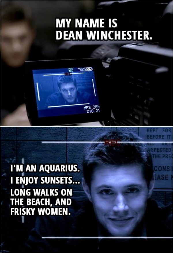 *1 Quote from Supernatural 2x07 | Peter Sheridan: Talk directly into ...