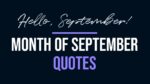 Month of September: Best of Quotes, Sayings and Poems | Scattered Quotes