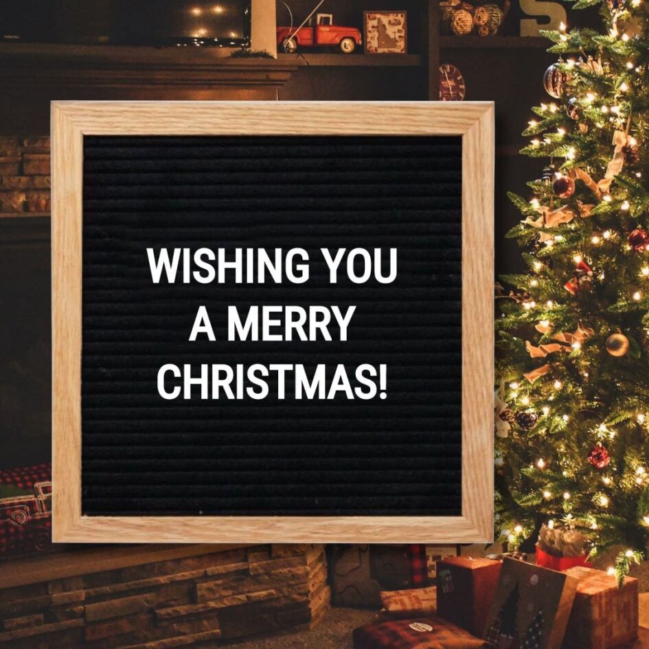 Merry Christmas! Letter Board Quotes, Messages & Ideas | Scattered Quotes