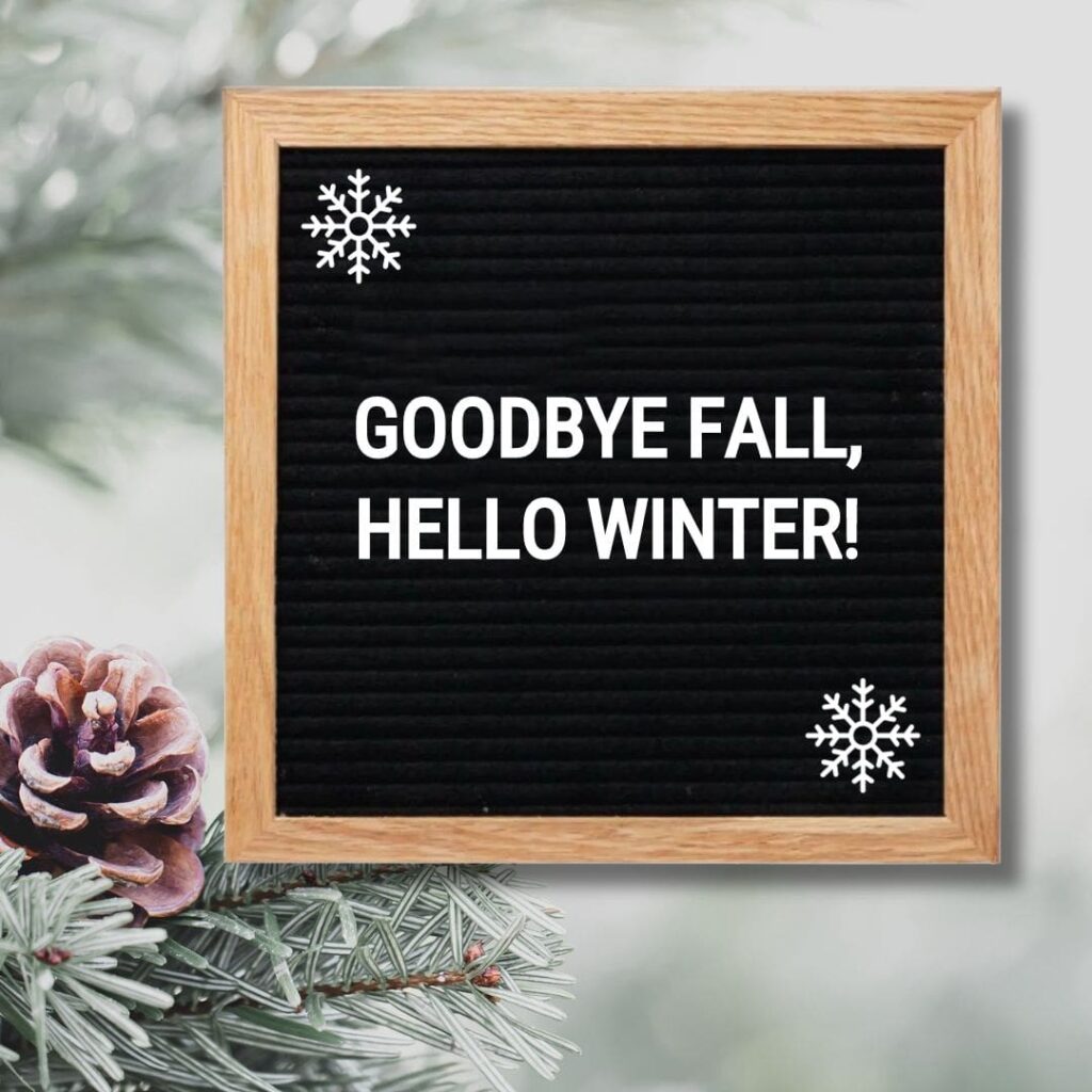 Hello Winter! Letter Board Quotes, Messages & Ideas | Scattered Quotes
